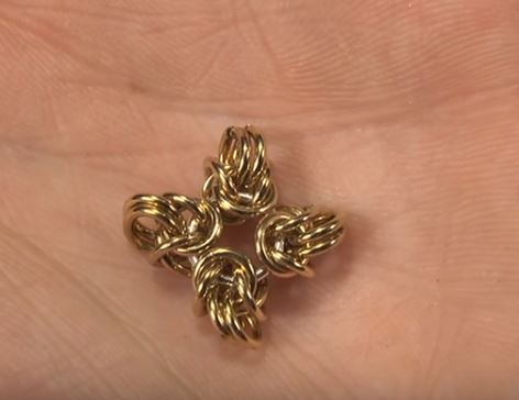 Diamond Byzantine Chain Maille Bracelet Tutorial / The Beading Gem