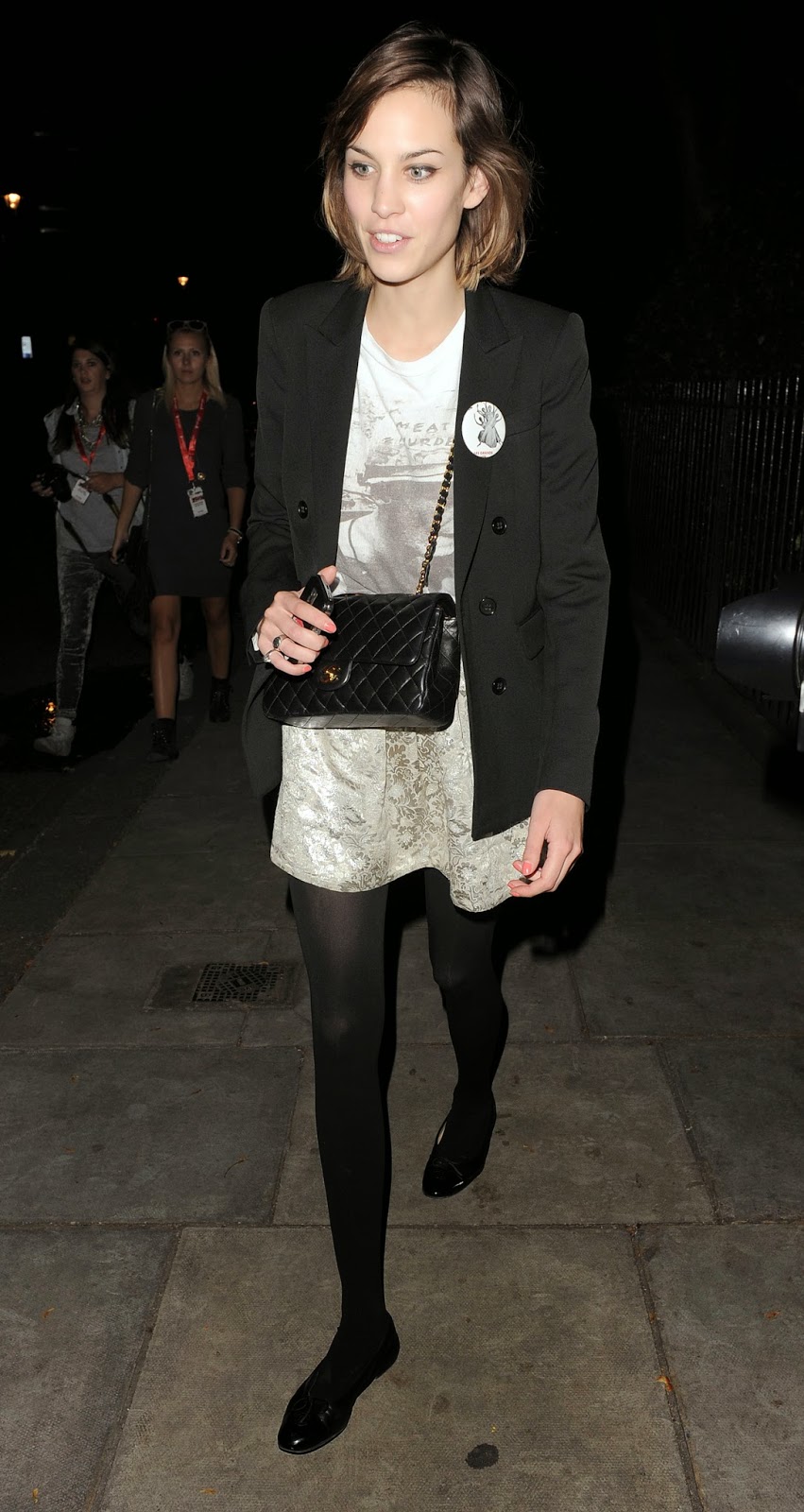 Celebrity Legs and Feet in Tights: Alexa Chung`s Legs and Feet in Tights