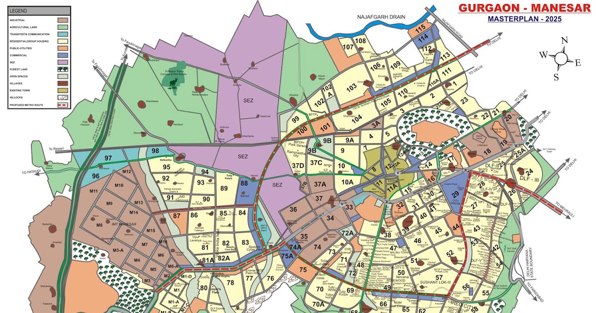 INTERSTING FACTS: GURGAON MASTER PLAN