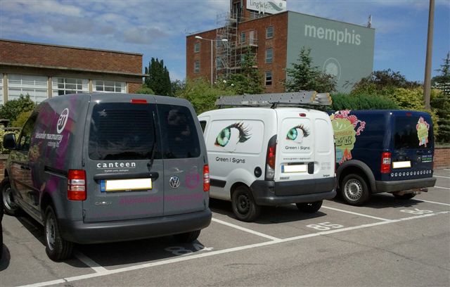 The Green I Signs Blog: Alexhander MacMurray VW caddy Van sign writing ...