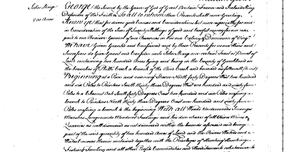 Random Genealogy: The Sharp Family from Virginia