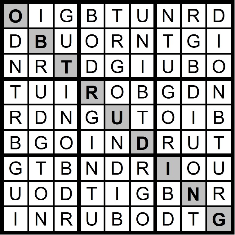 Magic Word Square: Solution to Wednesday’s Word Sudoku Puzzle