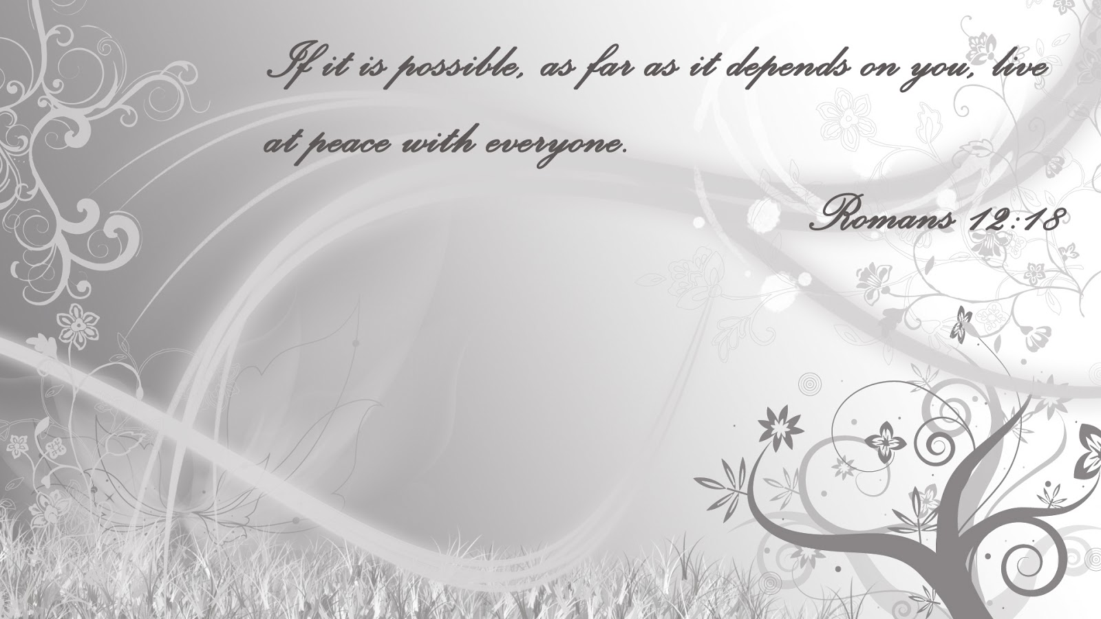 Bible Verse Wallpaper Creations: Romans 12:18