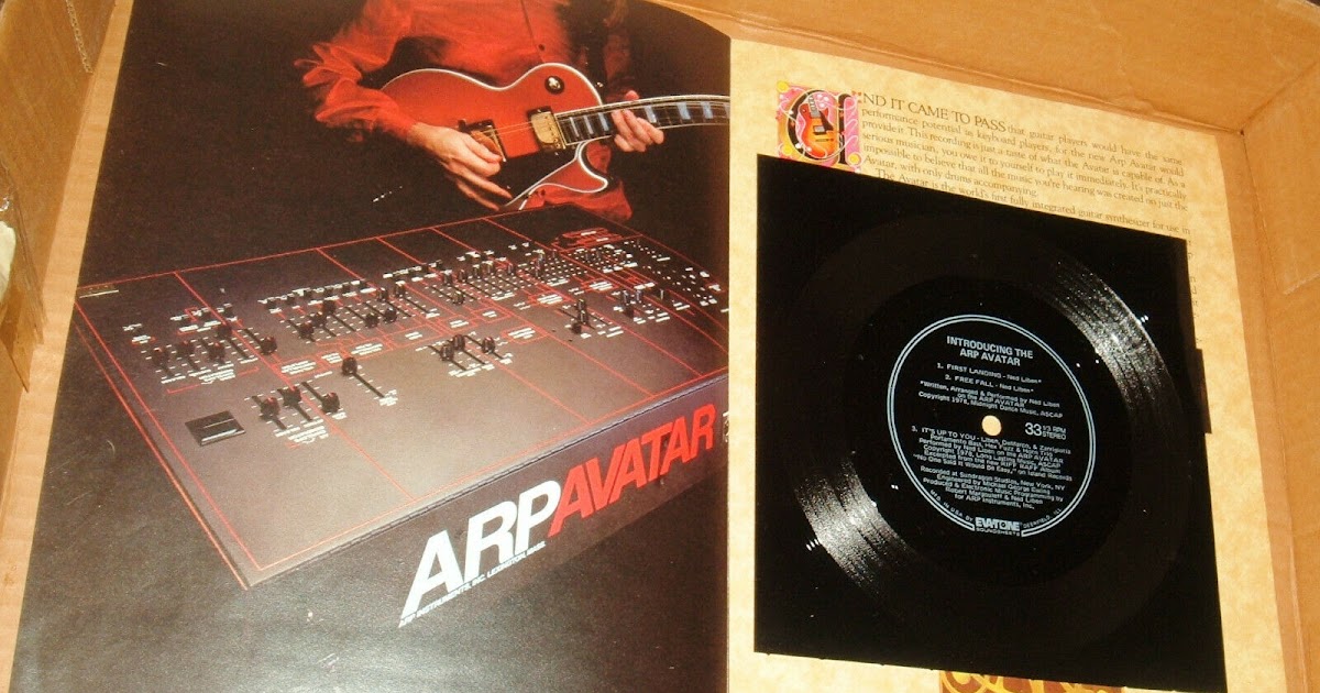 MATRIXSYNTH: ARP AVATAR SYNTHESIZER BROCHURE WITH DEMO SOUNDSHEET