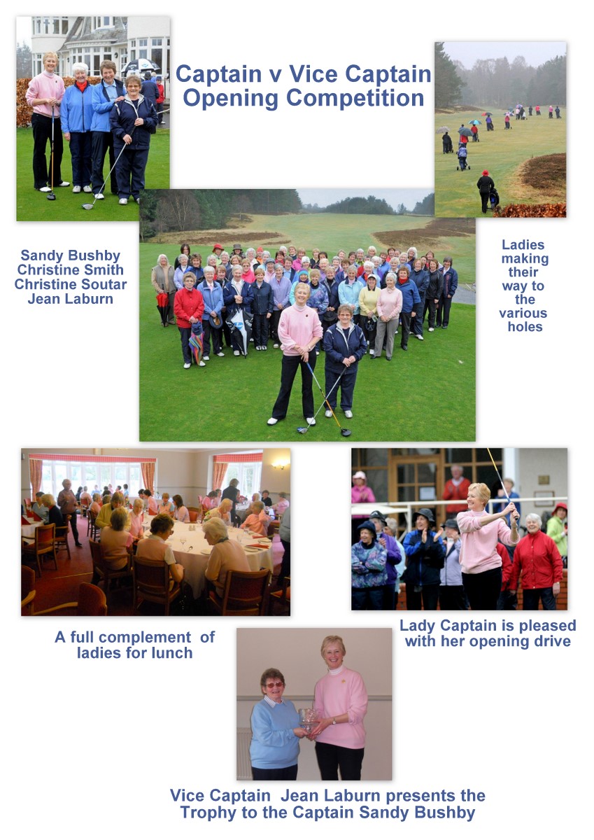 BLAIRGOWRIE GOLF CLUB LADIES' SECTION: Opening Competition Captain V ...