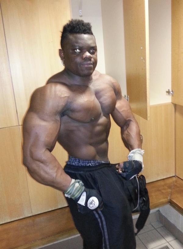 Irish bodybuilder Blessing Awodibu thanks his supporters