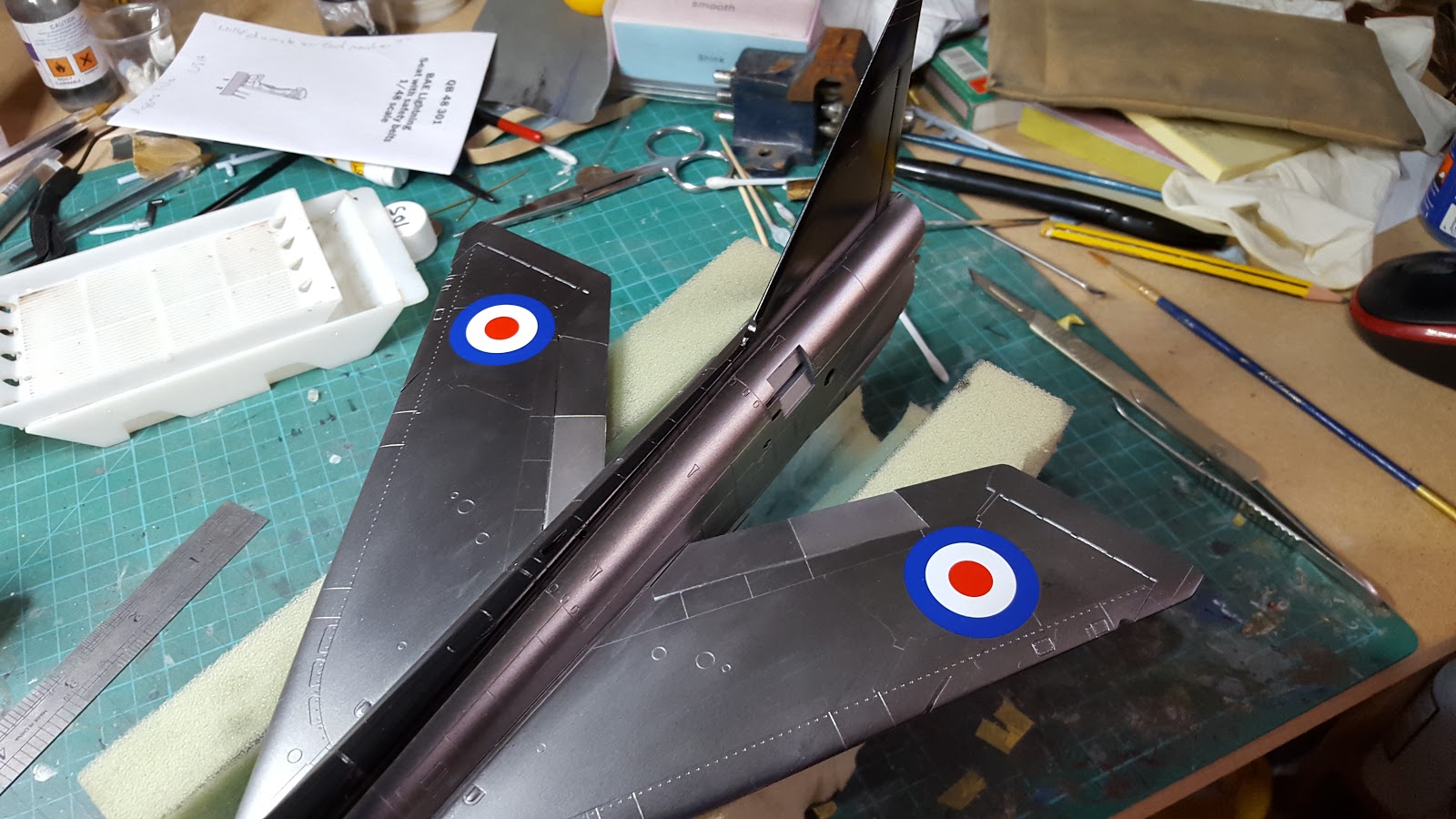 The Mechanics Modelling World: EE Lightning F1 WIP #2