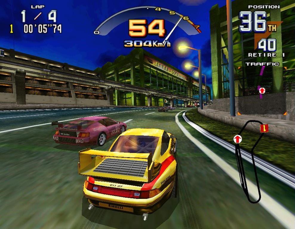The Videogames Museum: SCUD RACE / SEGA SUPER GT (ARCADE)