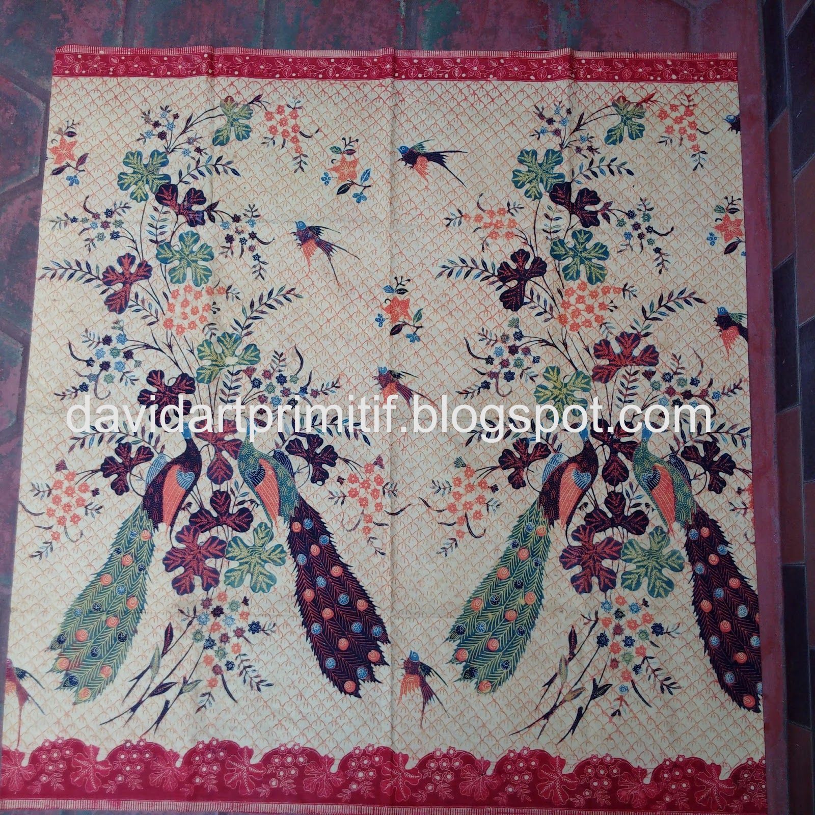 Art & Primitif: Sarung Batik Lasem Belanda Motif Buketan Merak