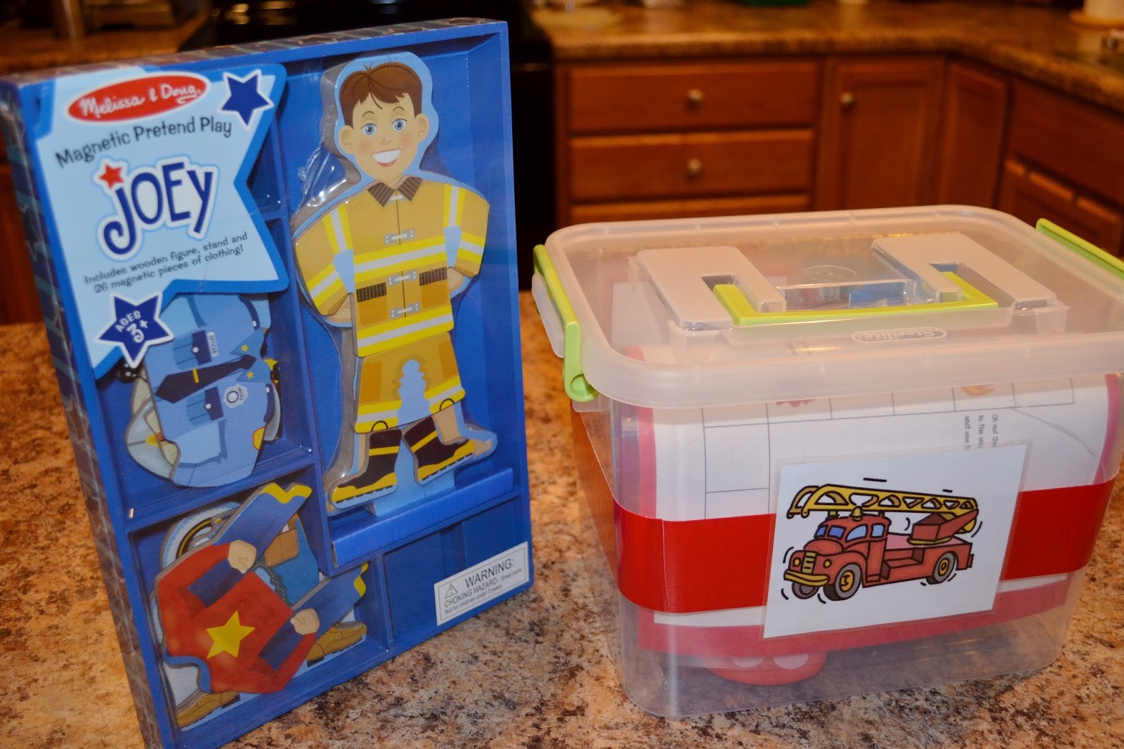 Unschool the Teacher: Fire Fighter Birthday Box
