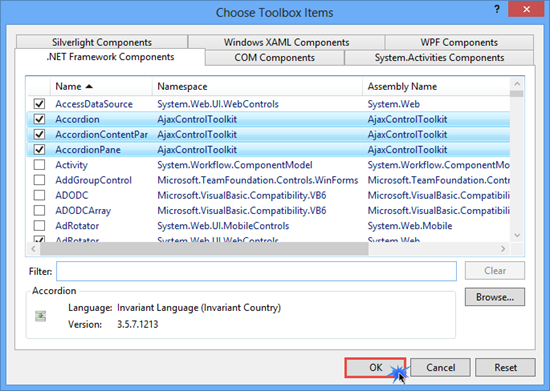 How to add AJAX Control Toolkit in Visual Studio ~ IT Tutorials with Example