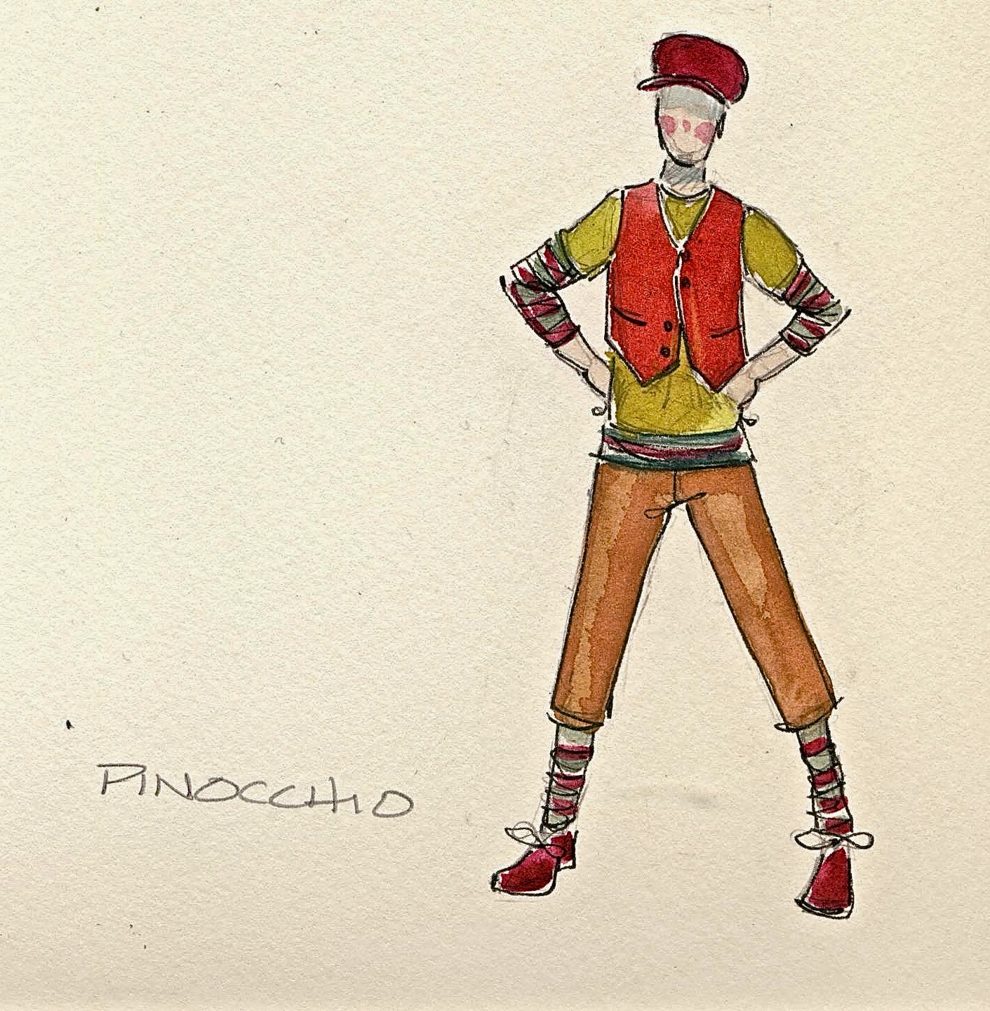 WHEELOCK FAMILY THEATRE BLOG: PINOCCHIO costume designs by Miranda Hoffman