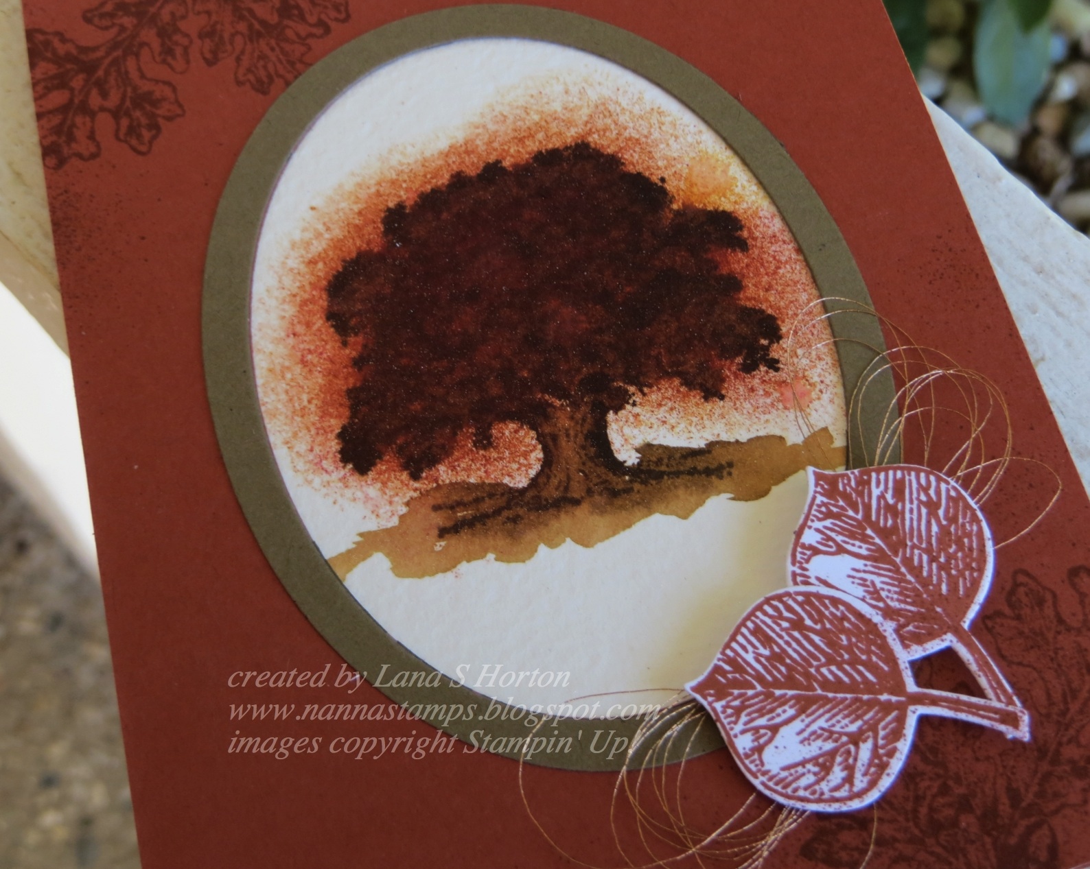 Stamping with Nanna: An Elegant Fall Tree