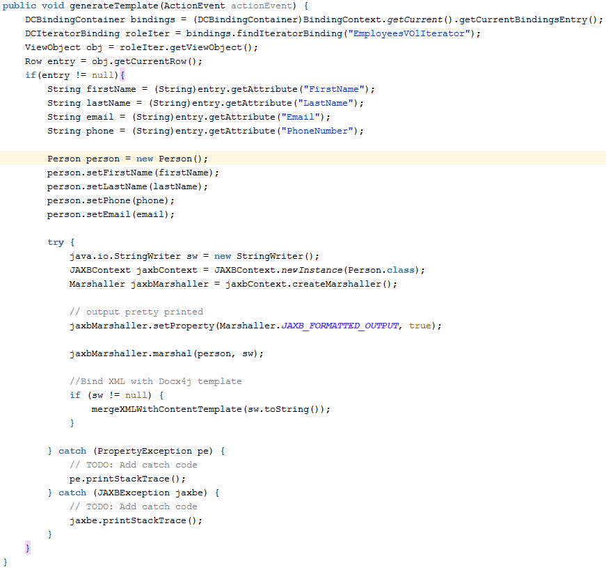 Middleware Techincal Issue Resolution: Creating Document Template Sample using Docx4j and ...