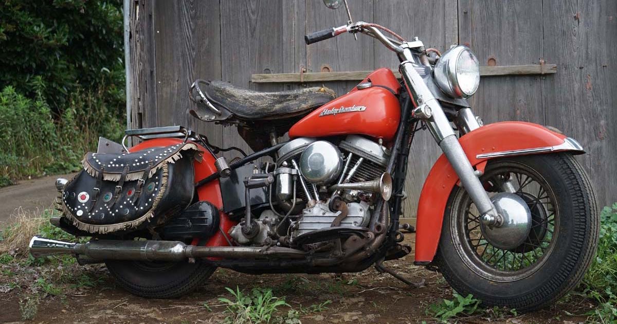 BLUE GROOVE SHOP BLOG: - SOLD - 54`PANHEAD FLF Pepper Red Original Paint