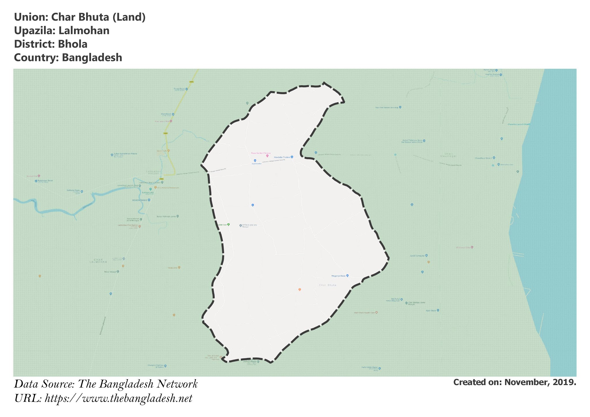 Char Bhuta Union, Bhola