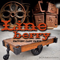 Antique Lineberry Factory Cart Wheels