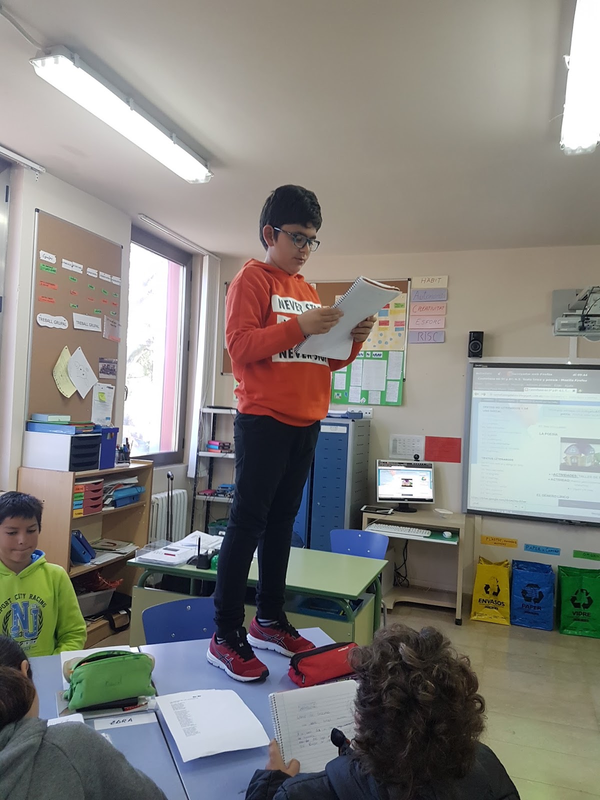 Castellano en 5º y 6º: Aprende a recitar