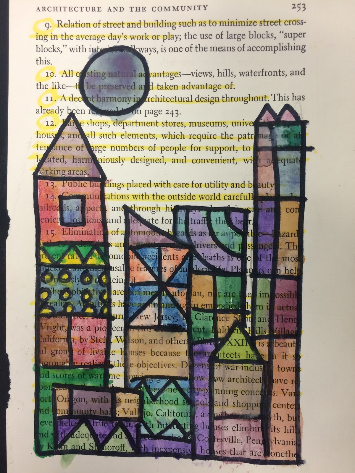 Mrs. Wille's Art Room: 6th grade Paul Klee inspired cityscapes