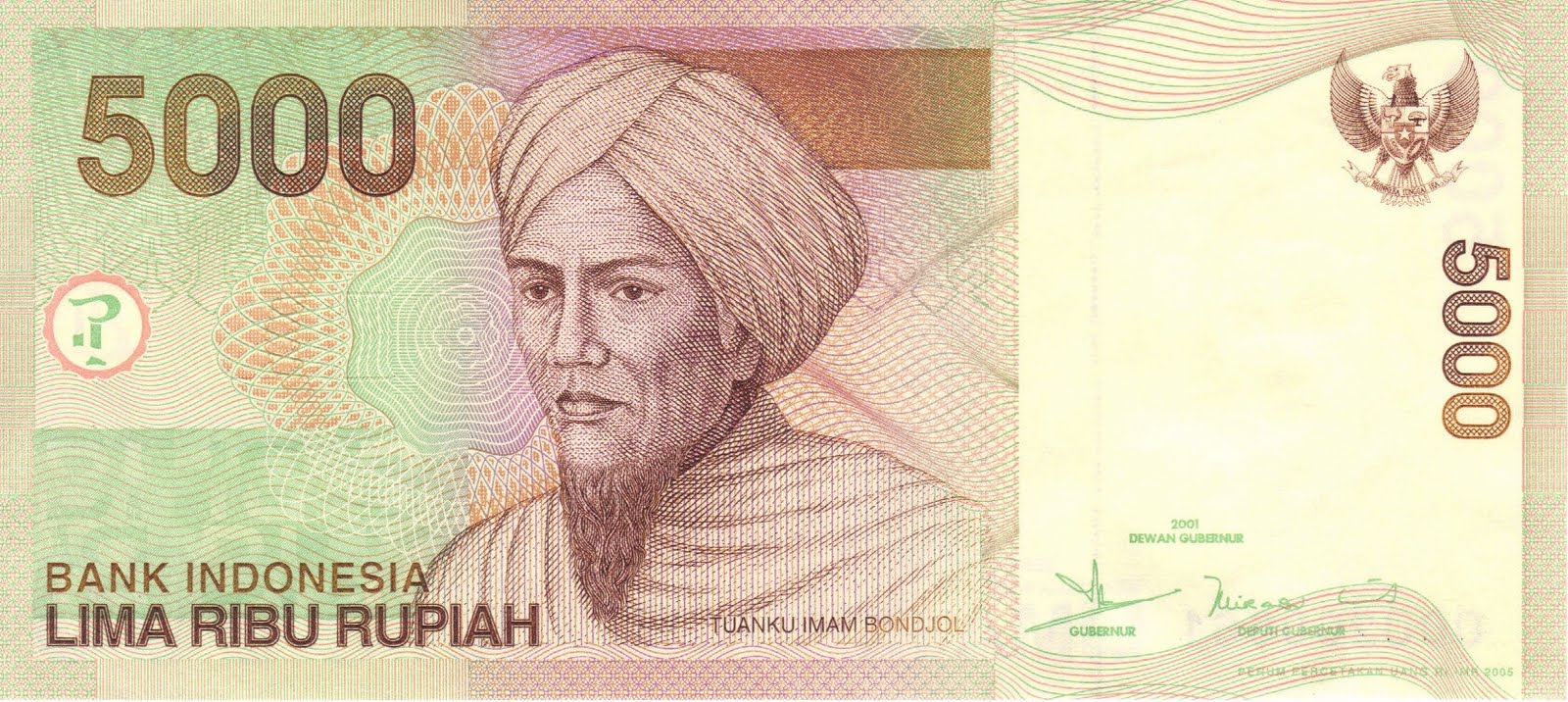 Rp.5000 - Tahun 2001 ~ Galeri Uang Rupiah Indonesia