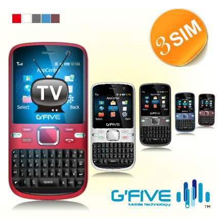 GFive I350 Triple SIM Mobile with QWERTY Keypad Features | Mobile phone