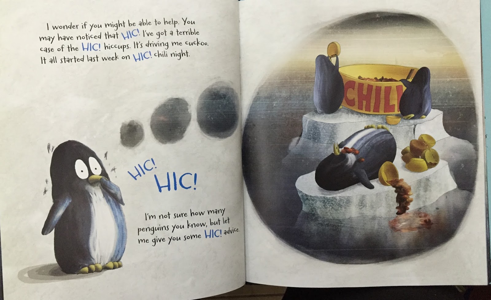 Dew Drops of Ink: Little Penguin Gets the Hiccups, and A School Visit
