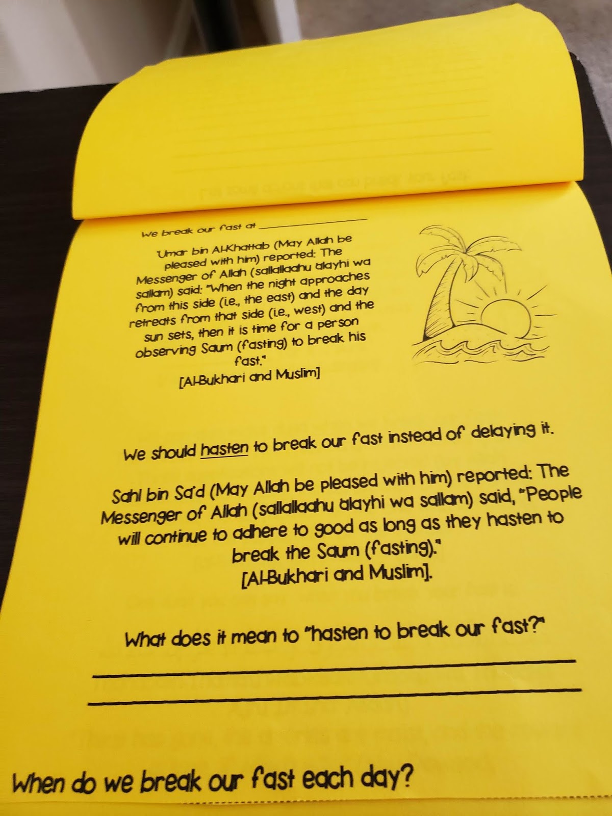 Fasting in Ramadan Tab book | TJ RAMADAN