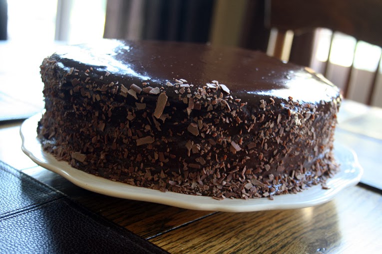 Chocolate Cake with Ganache | eatTALK: food for blog