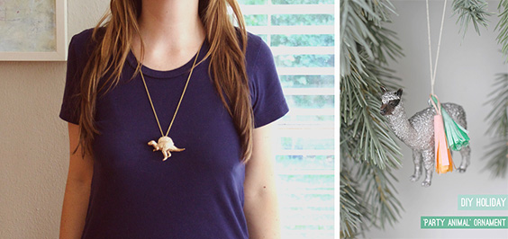 clumsy crafty happy: holiday diy | painted animal ornaments