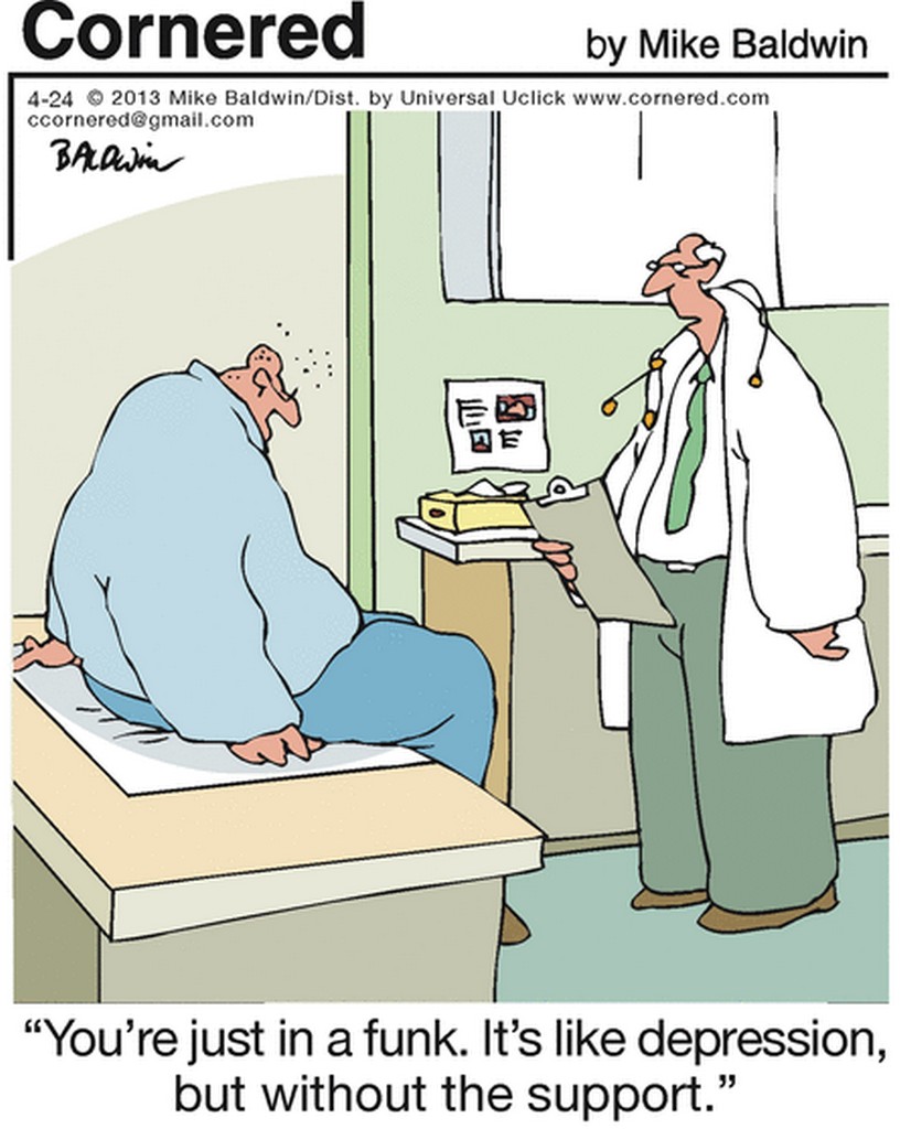 Chuck's Fun Page 2: Six assorted Baldwin cartoons