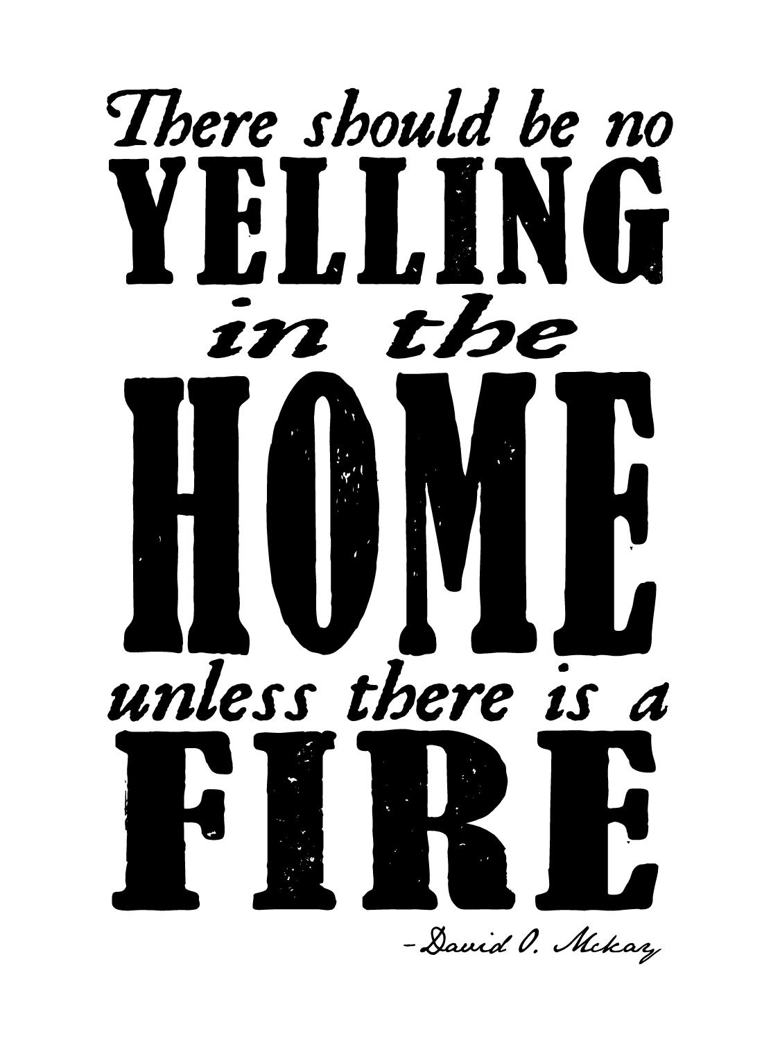 Talking Under the Umbrella: {Printable} There should be no yelling
