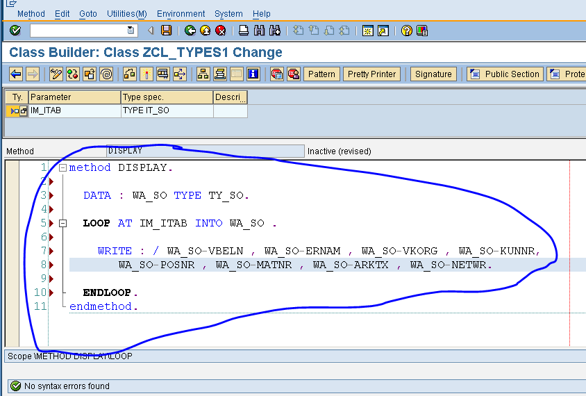 SAP TECH: Global Class : Types