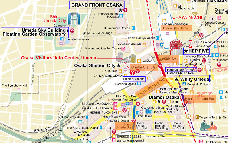 Shopping around Umeda and Osaka Station - Osaka, Japan