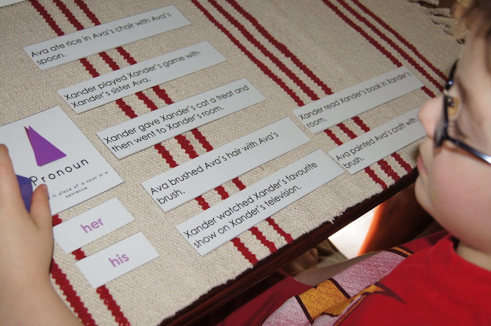 "Making Montessori Ours": Introduction To Pronouns, Montessori Grammar ...