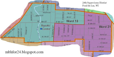 Mary Hayes For Fond du Lac County District 24: Map of the 24 District