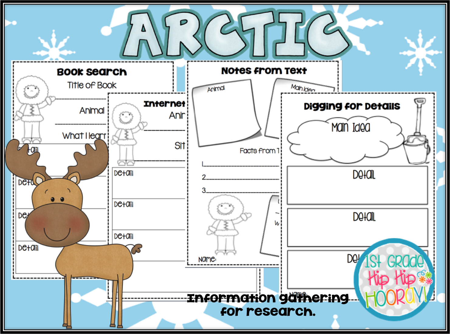1st Grade Hip Hip Hooray!: Arctic Animals...Informational Text, Crafts ...