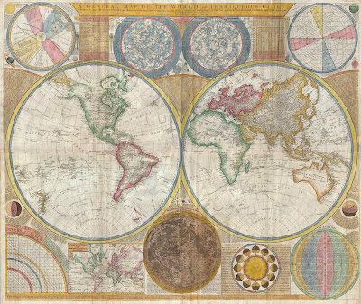 Ancient World Maps: World Map 18th Century