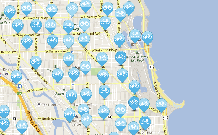Bike Walk Lincoln Park: Newest Lincoln Park Divvy stations!