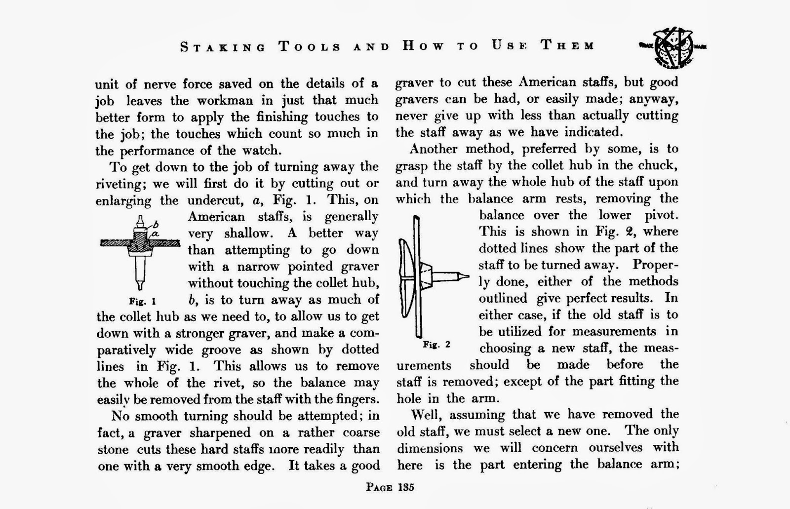 Staking a Balance Staff From K&D's "Staking Sets & How to Use Them ...