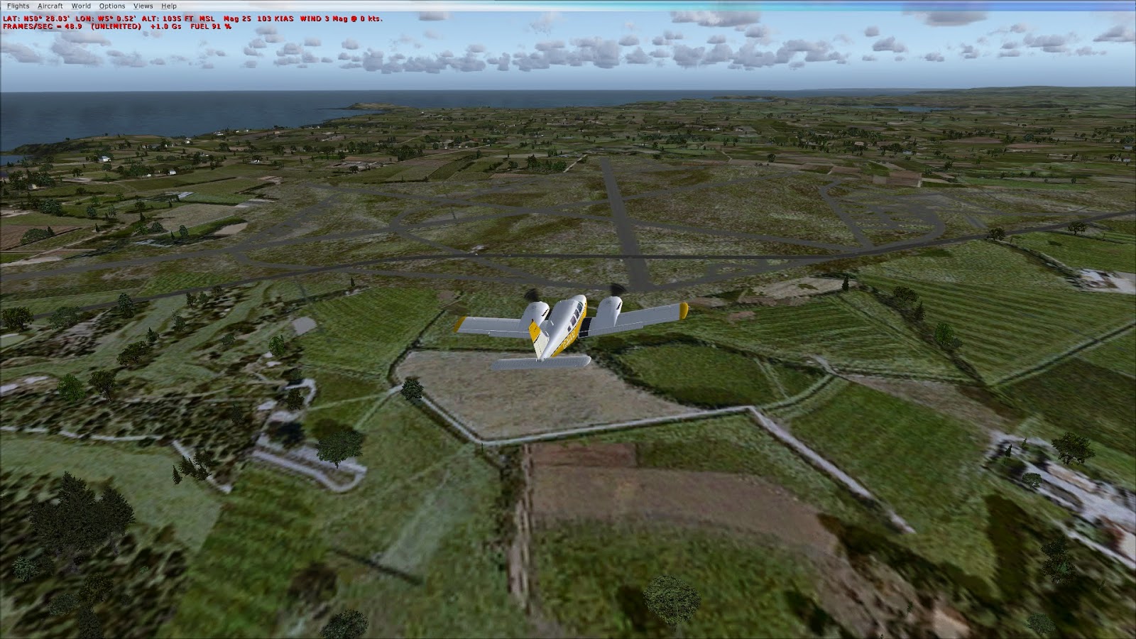 MS Flight Simulator X: Newquay, St Eval and Perranporth, Cornwall, UK