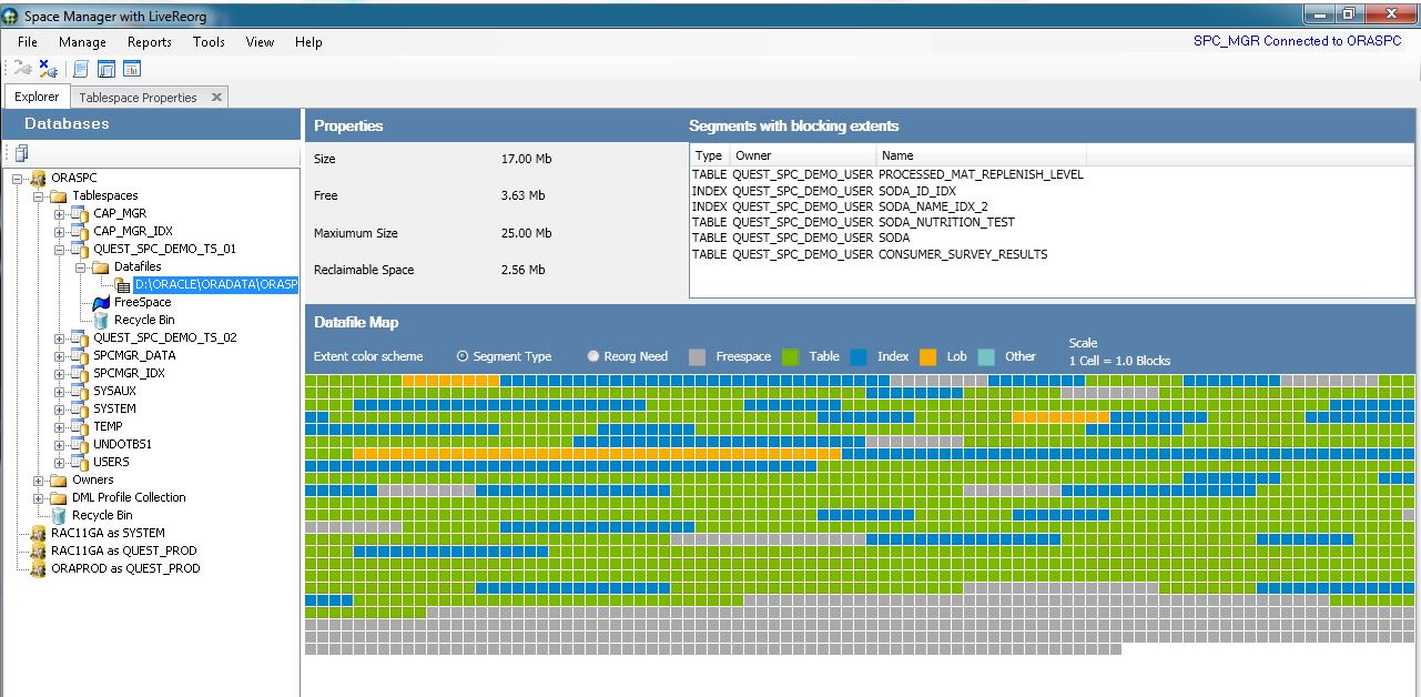 Space Manager with LiveReorg 8.6 新功能