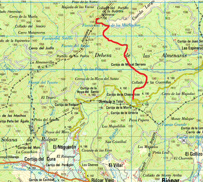 Vandelaras Natural: RUTA SUBIDA AL PICO DE LA ALMENARA