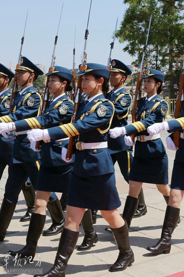 The Uniform Girls: [PIC] Blue china female military uniform