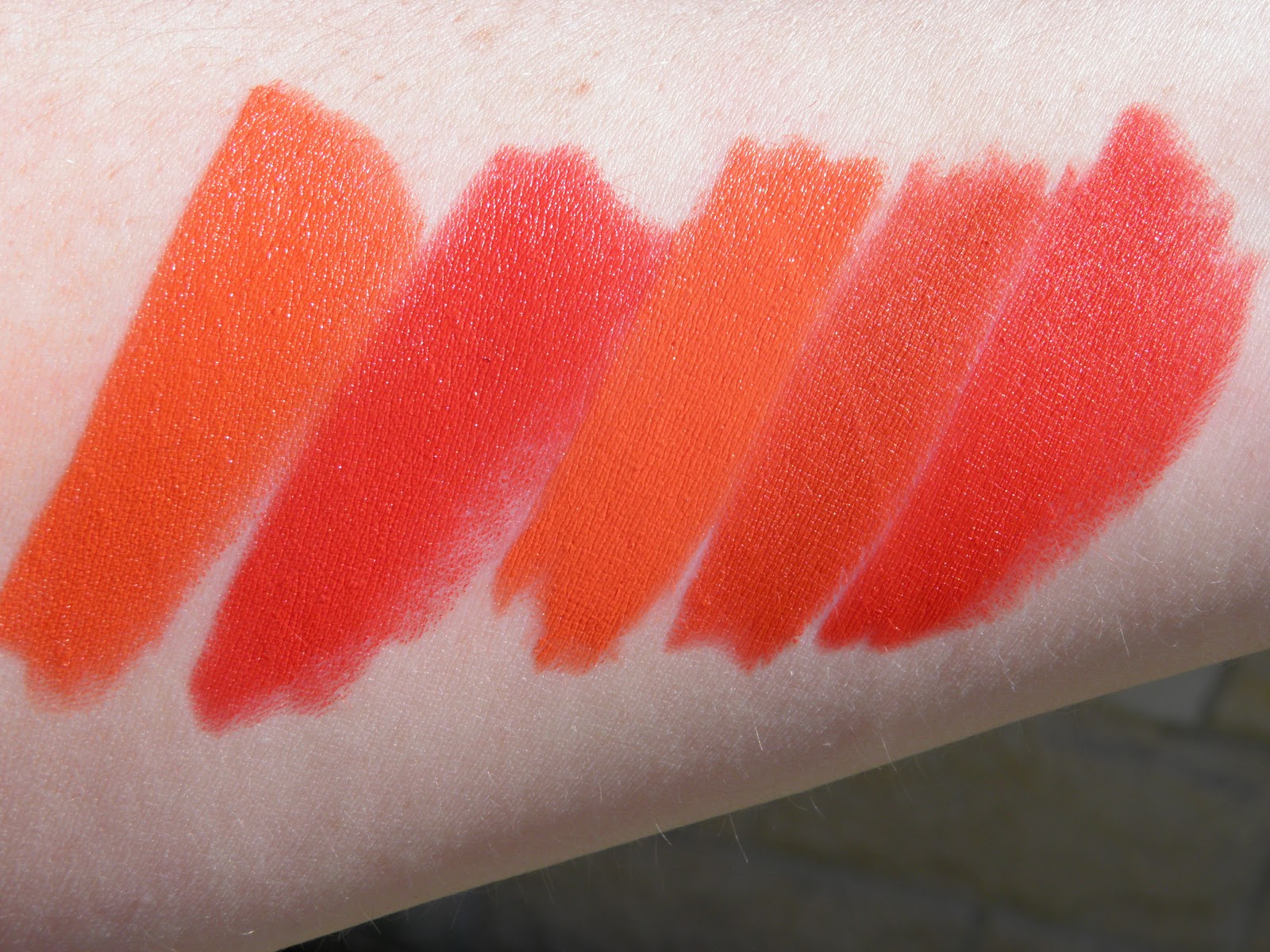 Mac Orange Lipstick Swatches