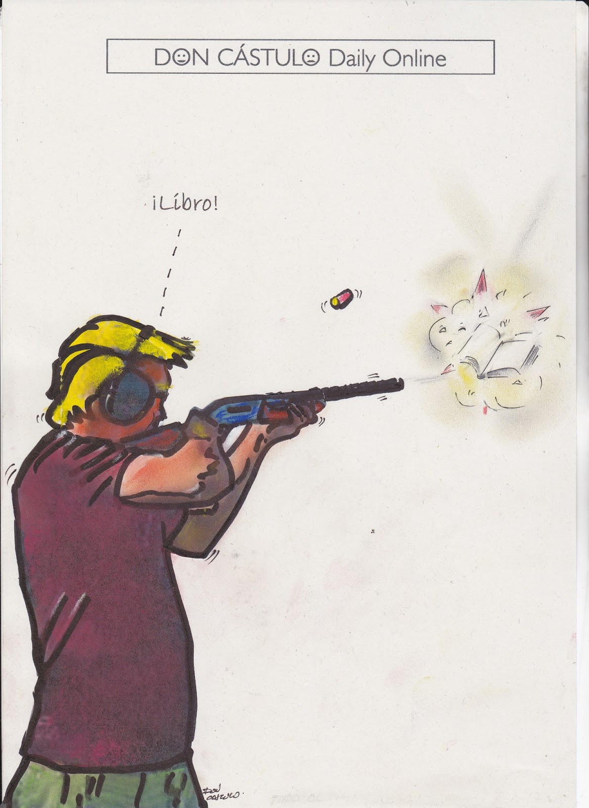 Don Cástulo: Nueva modalidad de tiro al plato