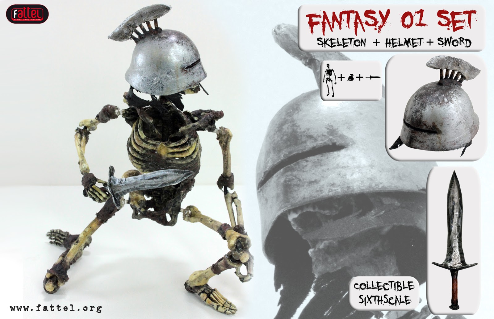 Action figure skeleton by Fattel: action figures mini set skeleton ...