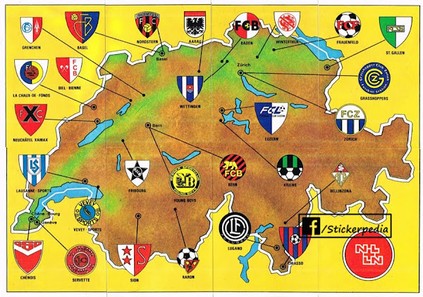 HISTORY OF PANINI FOOTBALL STICKERS IN SWITZERLAND
