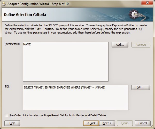 Oracle Fusion Middleware: How to invoke sql query from OSB - Pass through