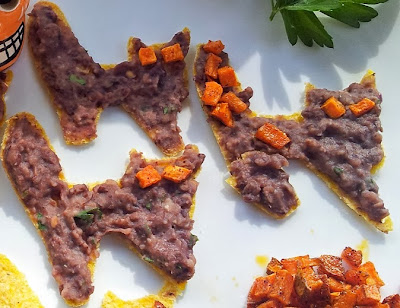 red or green?: Spooky Black Bean Dip & Chile Roasted Sweet Potato ...