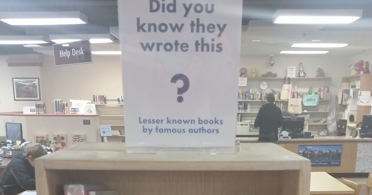 Display Lit: Lesser Known Books by Famous Authors